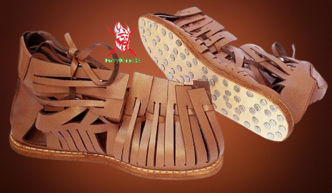 Medieval Roman Caligae Sandal 300 Spartan King Leonidas - Etsy