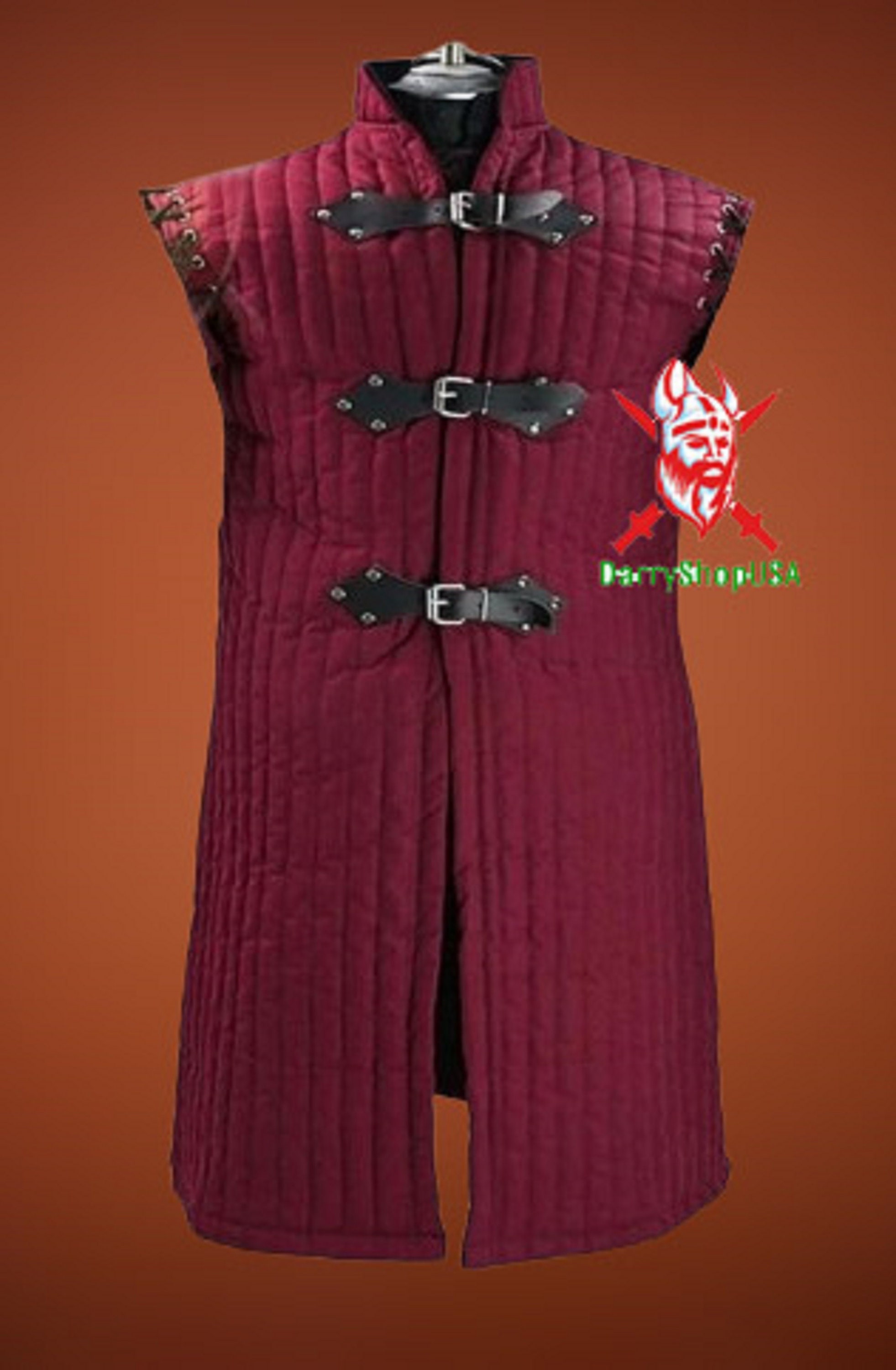 Medieval Knight Armor Costumes Dress VEST Gambeson Cotton Coat Jacket ...