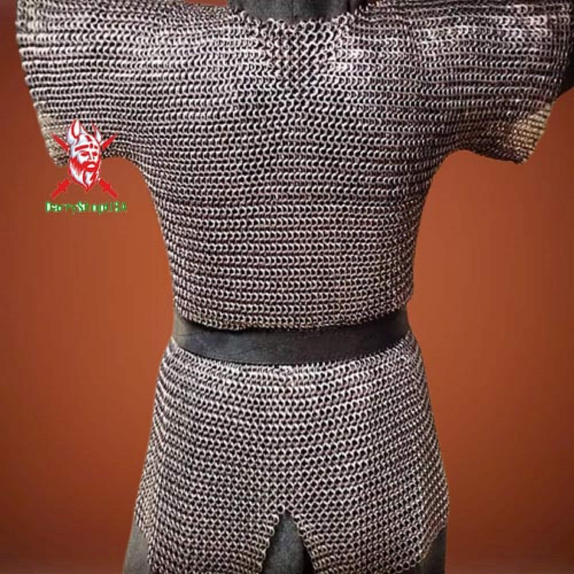 Chainmail Shirt 8 Mm Flat Riveted With Flat Washer Short Sleeves ...