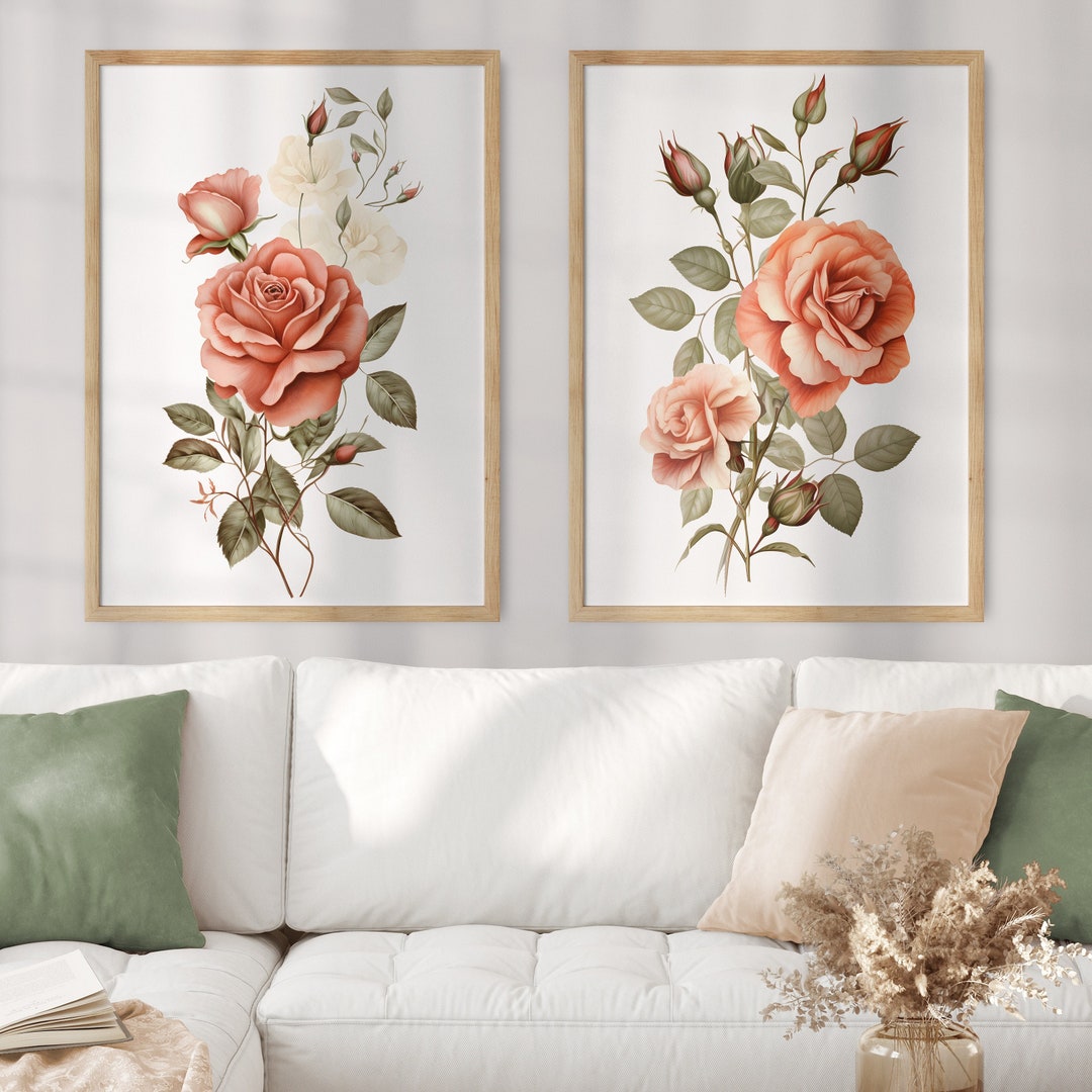 PAIR OF 2 Iowa State Flower Prints, Iowa Matisse Print, Wild Prairie ...
