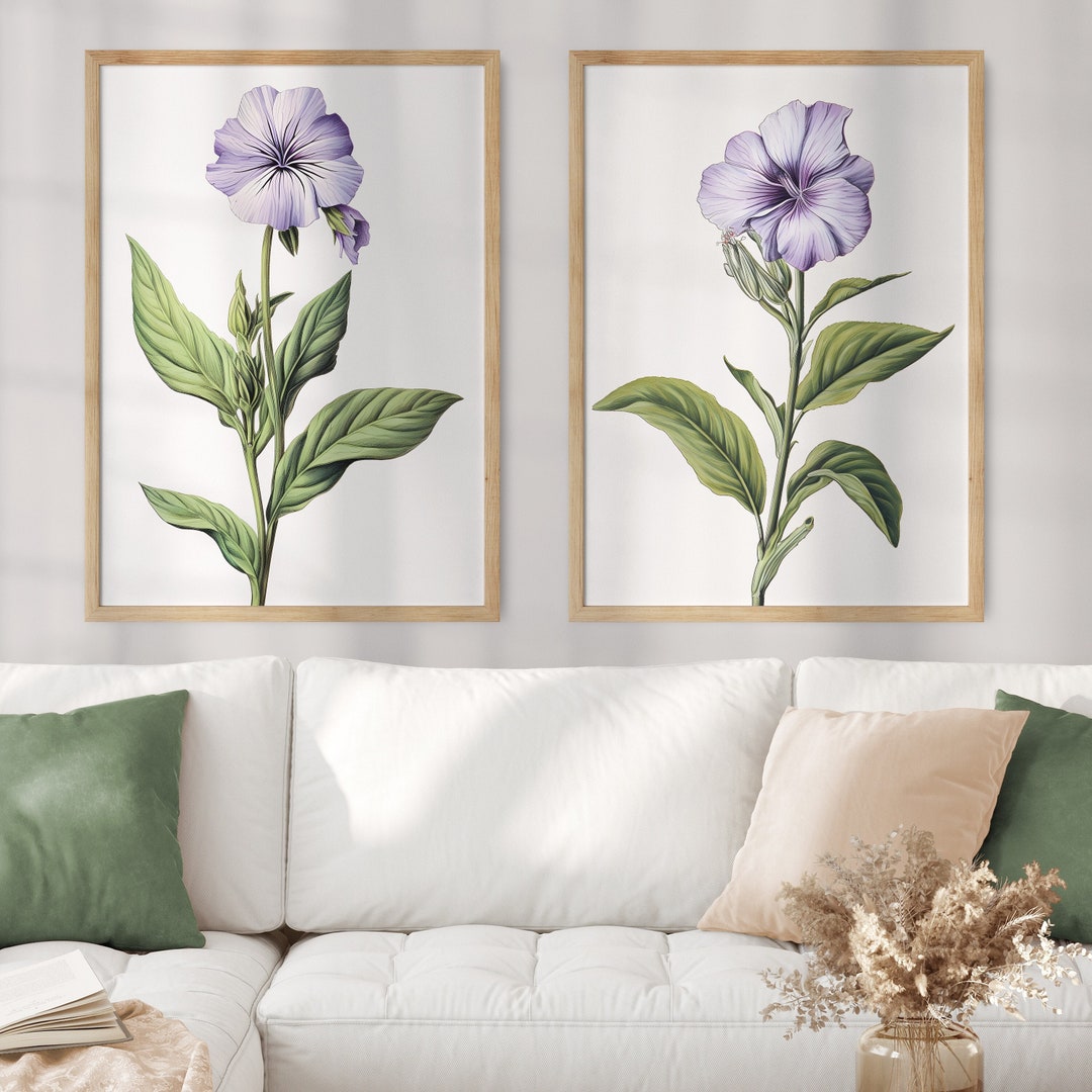 PAIR OF 2 New Jersey State Flower Prints, New Jersey Matisse Print ...