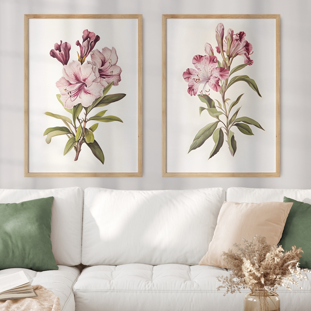 PAIR OF 2 Washington State Flower Prints, Washington Matisse Print ...