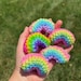 Loomigurumi Rainbow Pack of 3 With a Keychain - Etsy