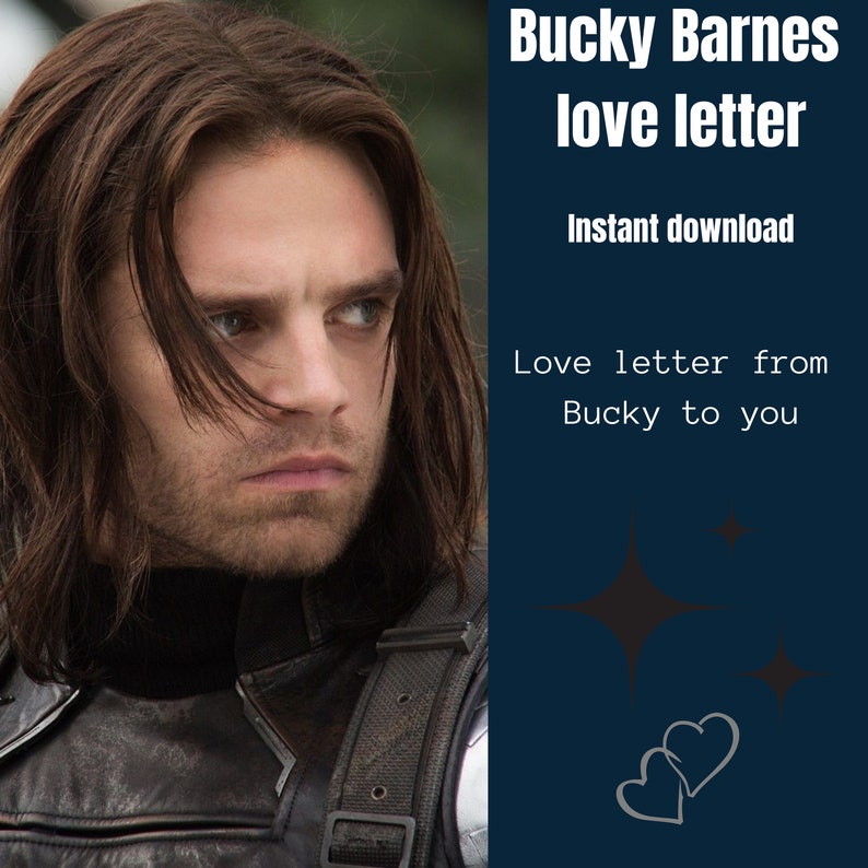 Bucky Barnes Love Letter Marvel Love Letter Bucky Barnes Gift - Etsy