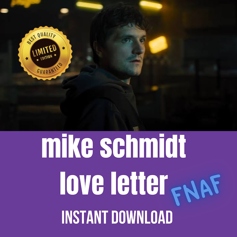 Mike Schmidt Love Letter | Fnaf Merch | Fnaf Love Letter | Five Nights ...