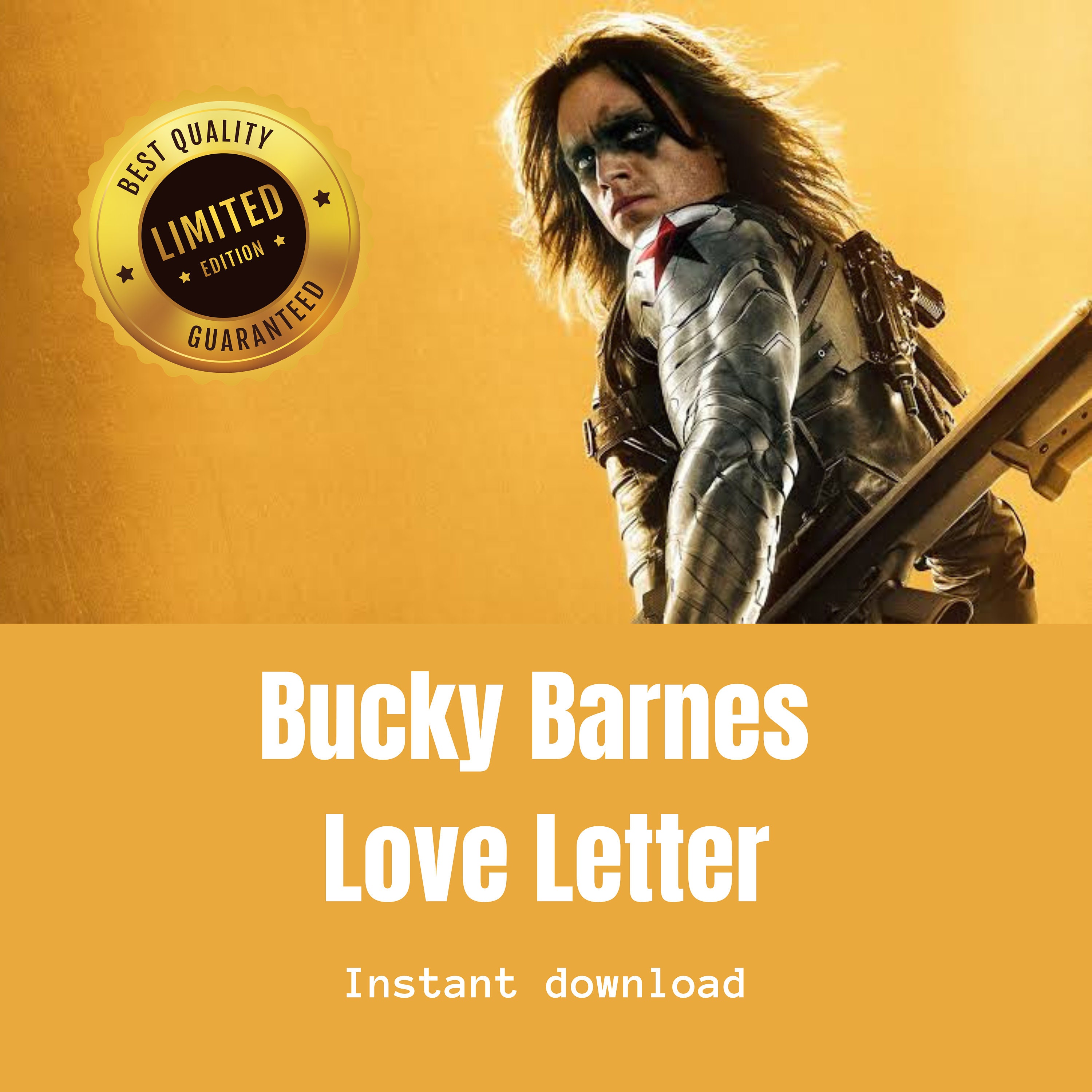 Bucky Barnes Love Letter Marvel Love Letter Bucky Barnes Gift - Etsy
