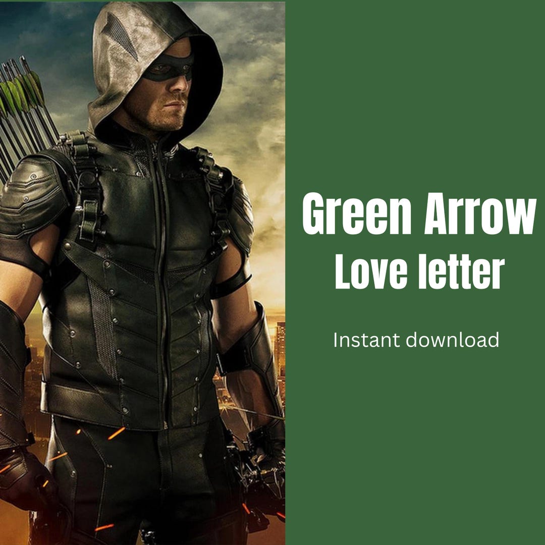 Green Arrow Oliver Queen Love Letter | Dc Arrow Merch - Etsy
