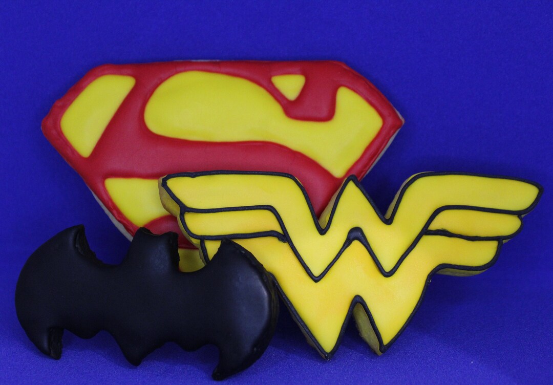 DC Superhero Decorated Sugar Cookies - Etsy