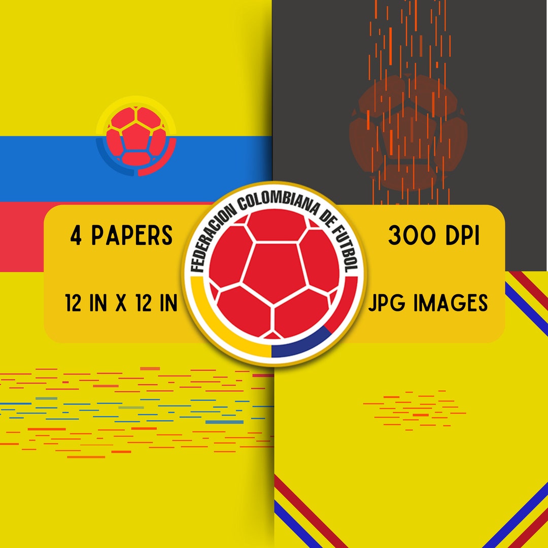 Colombia Digital Paper Bundle | Sports, Football, Soccer, Copa America ...
