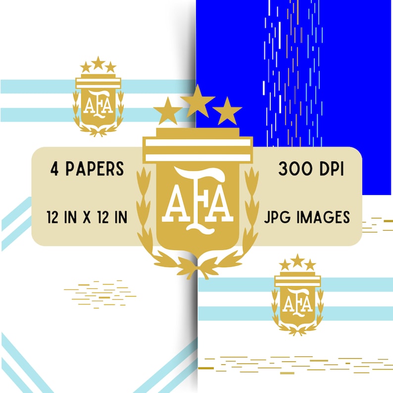 Argentina Digital Paper Bundle | Sports, Football, Soccer, Copa America ...