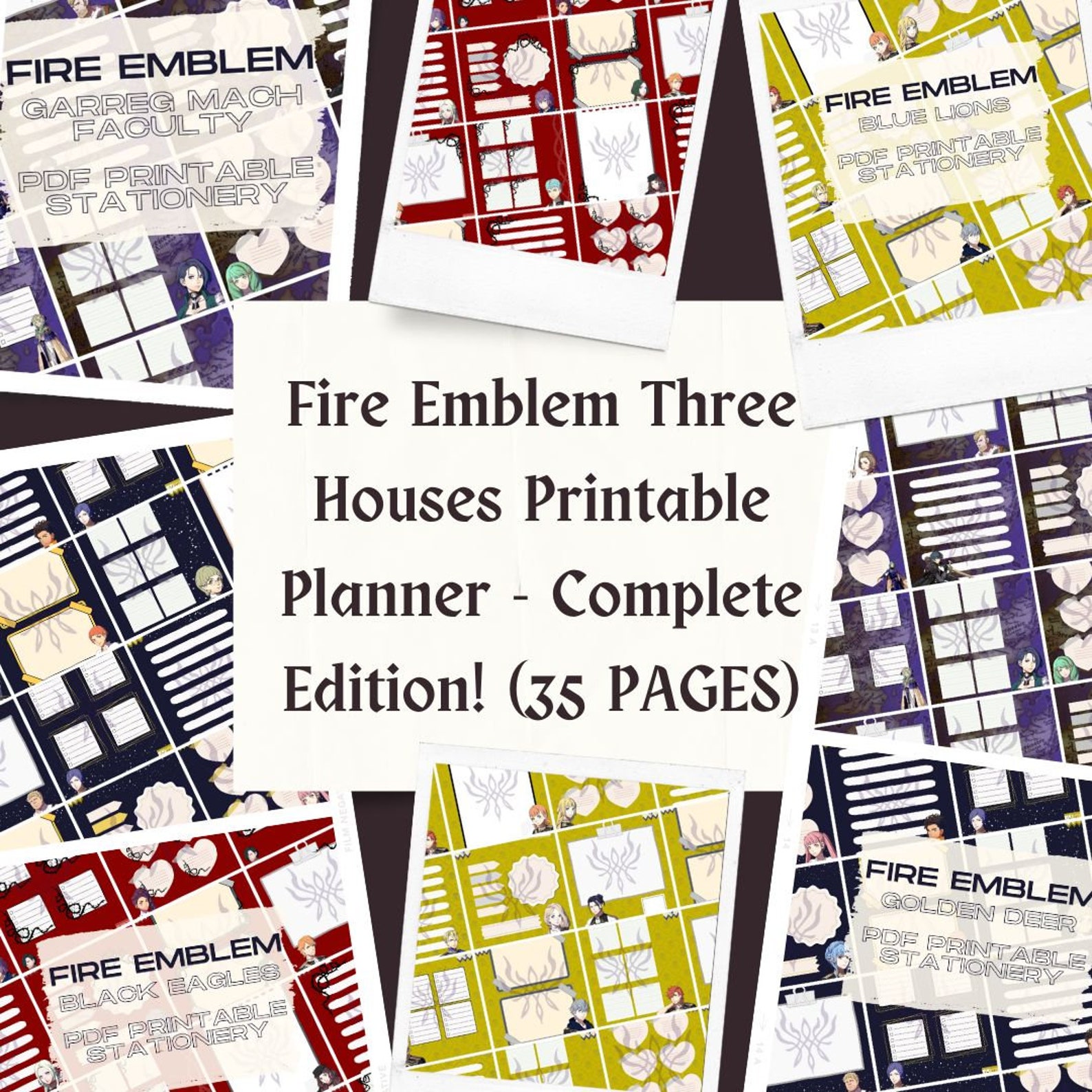 Fire Emblem Three Houses Printable Planner - Complete Edition | Daily ...