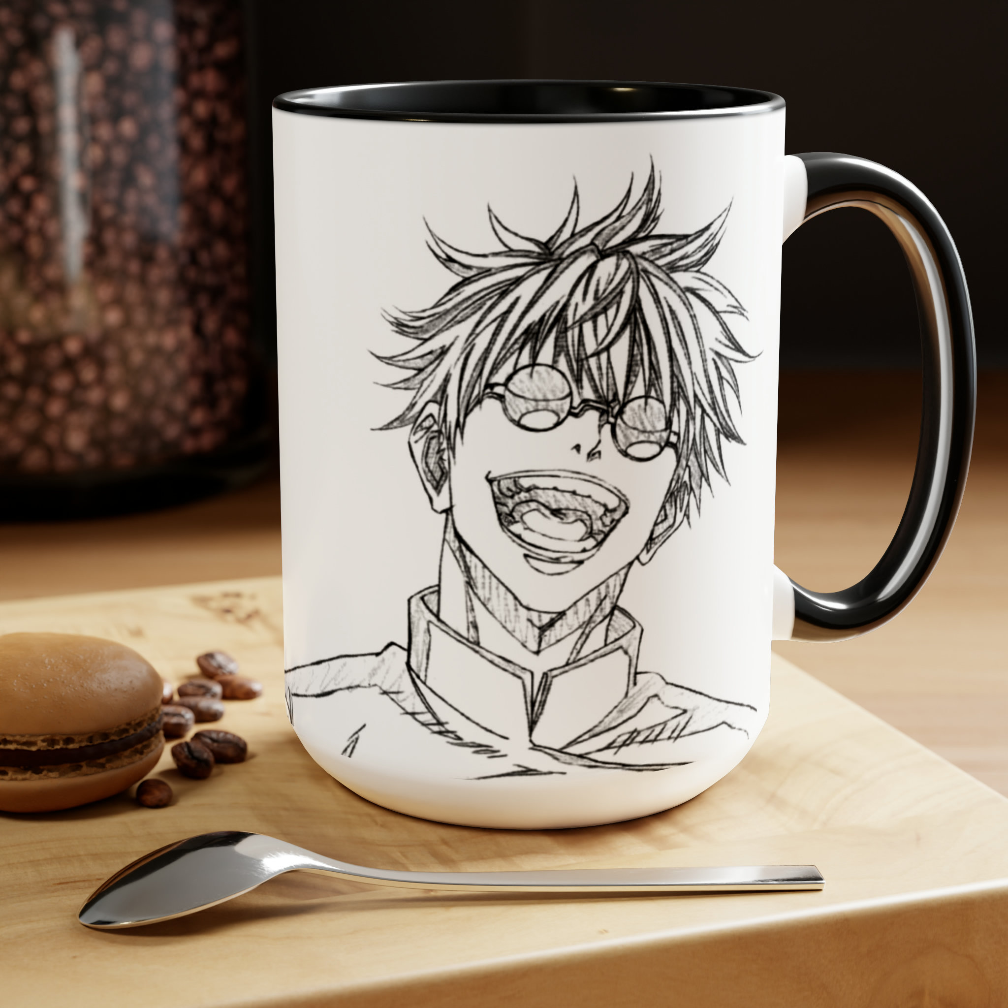 Gojo and Geto, Two-tone Coffee Mug, JJK 15oz anime Mug, Anime Cup ...