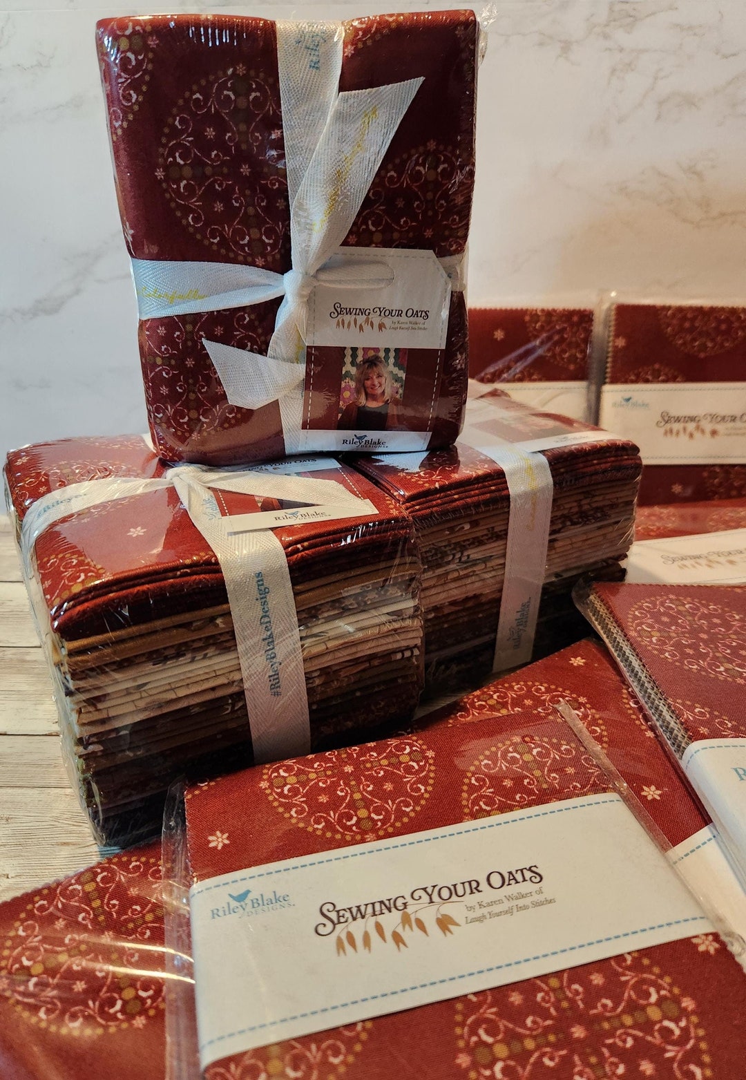 Sewing Your Oats Fat Quarter Bundle by Karen Walker of Laugh Yourself ...