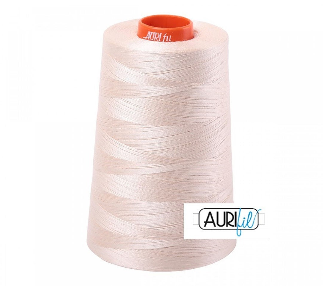 Aurifil Thread, Light Sand, # 2000 50wt Cone, 100% Cotton, Piecing ...