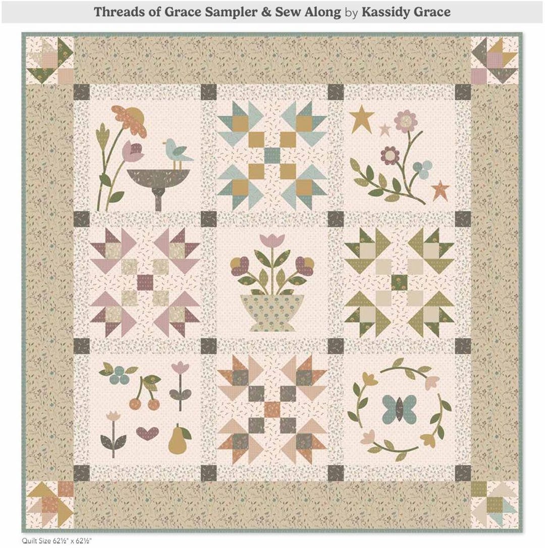 Threads of Grace Sampler and Sew Along Kit, Riley Blake Designs ...
