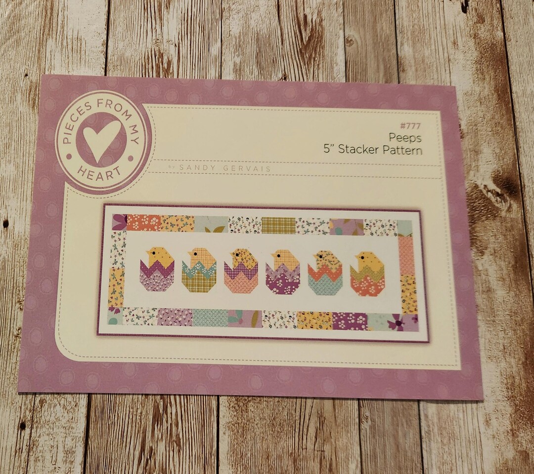 Peeps Table Runner Quilt Pattern Only, by Sandy Gervais, of Pieces From ...