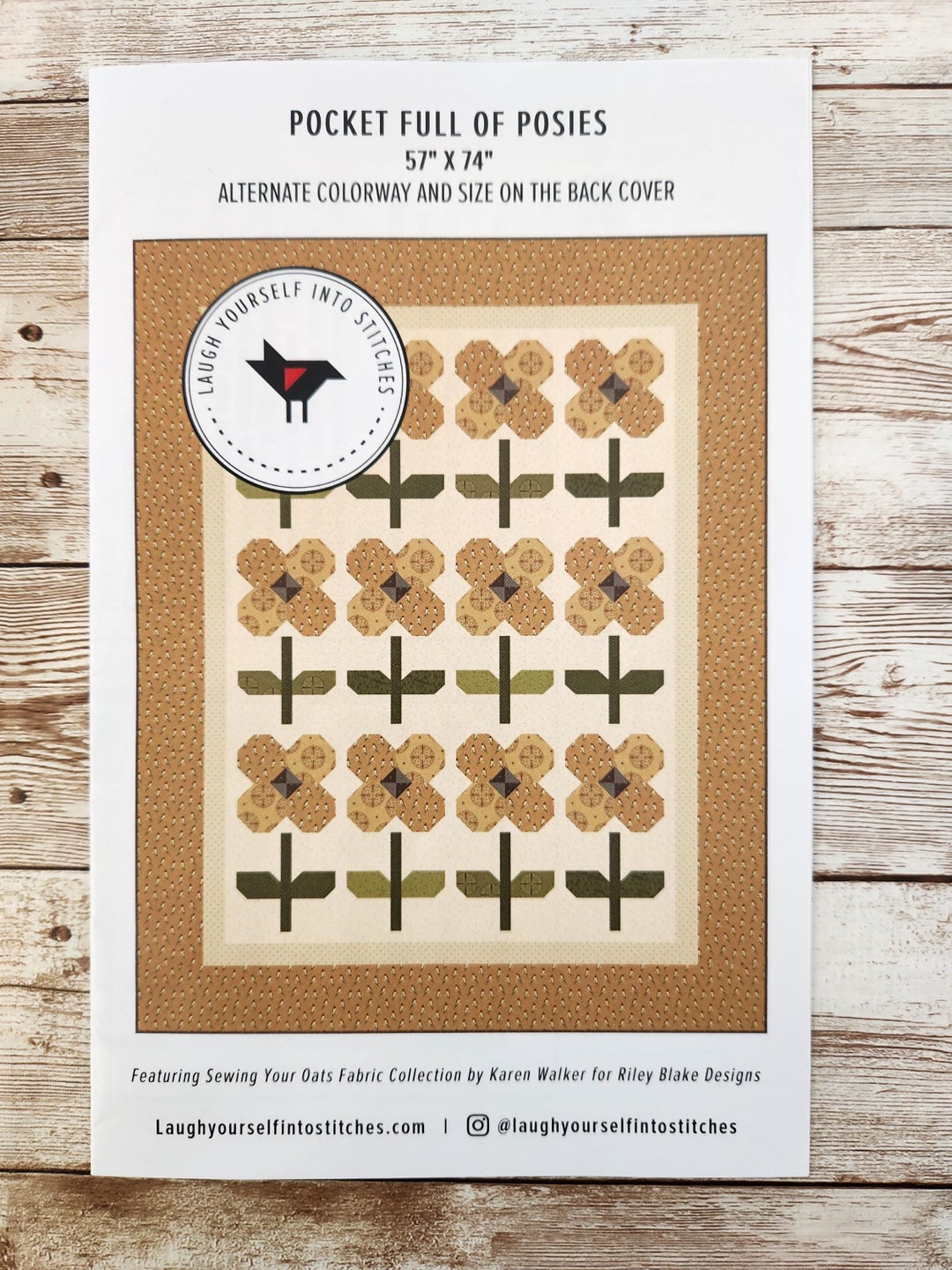 Pocket Full of Posies Quilt Pattern, by Karen Walker, of Laugh Your ...