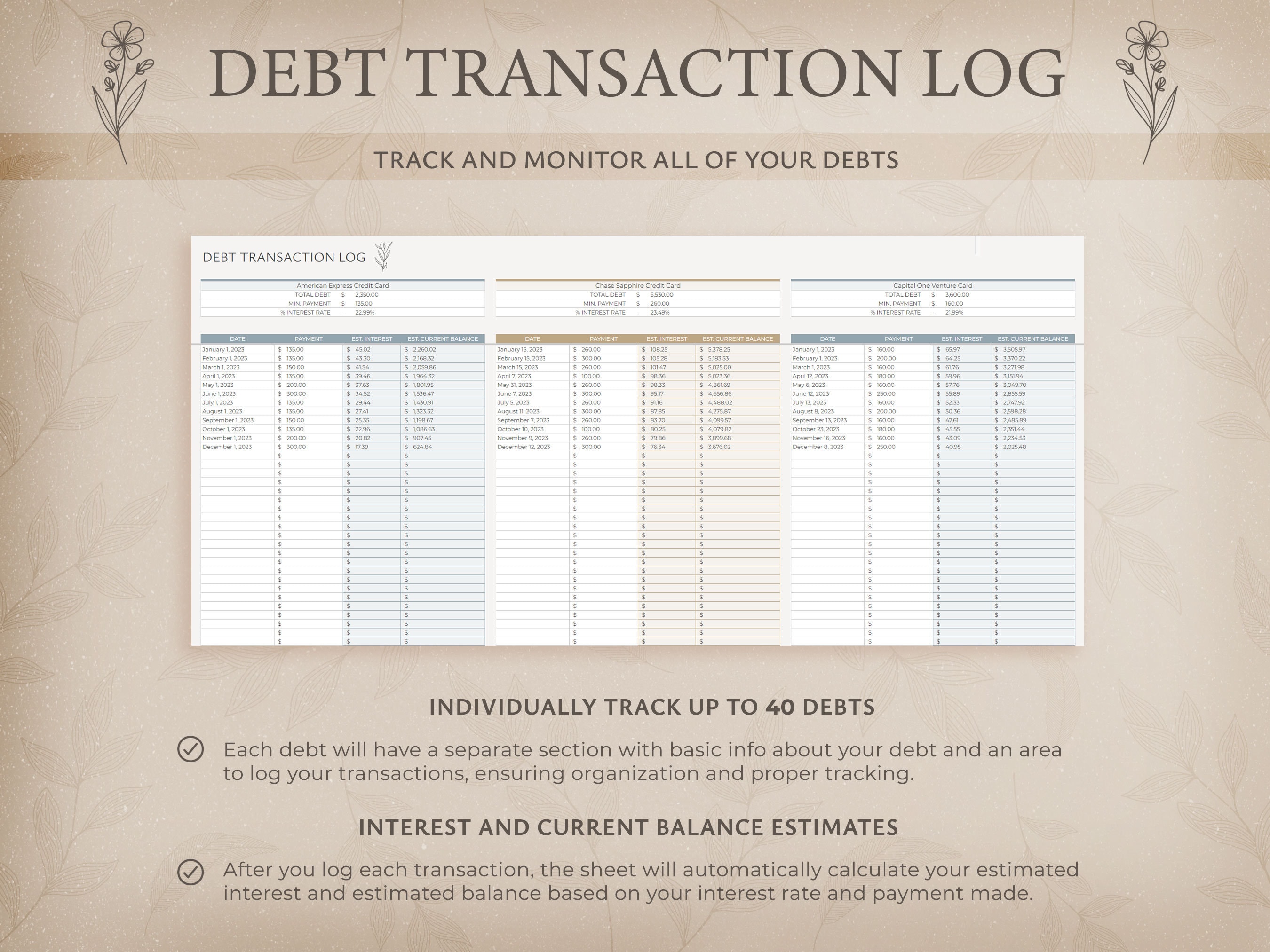 Debt Payoff Tracker Spreadsheet | Google Sheets Debt Repayment Planner ...