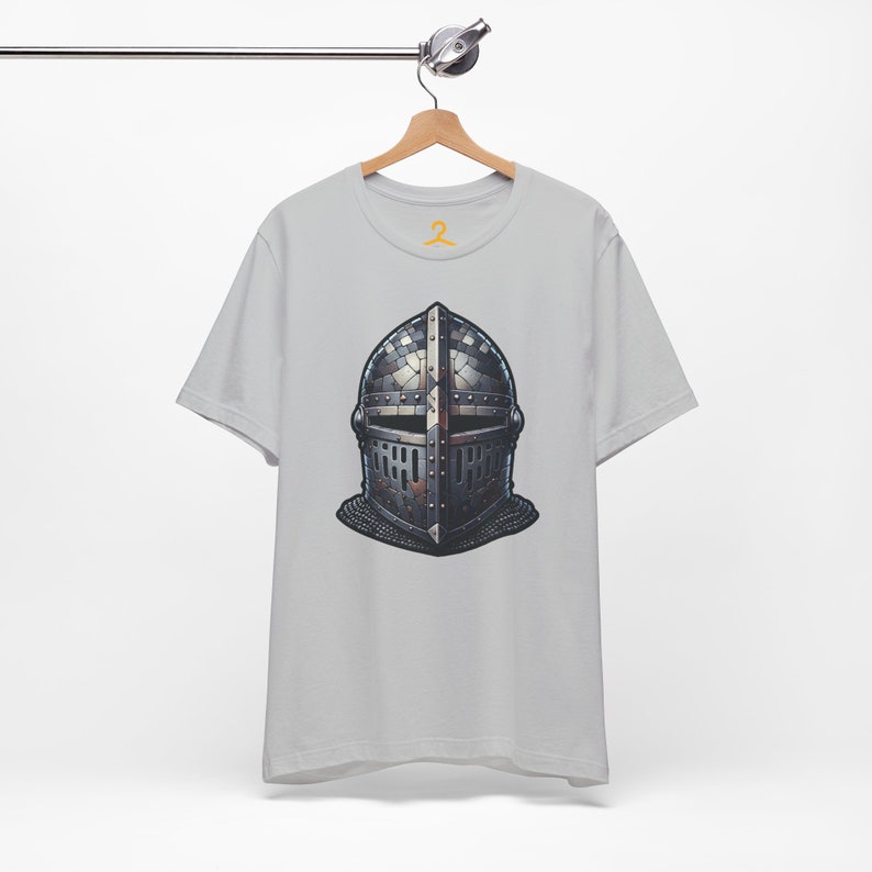 Medieval Knight Helmet T-shirt, Armored Warrior Graphic Tee, Perfect ...