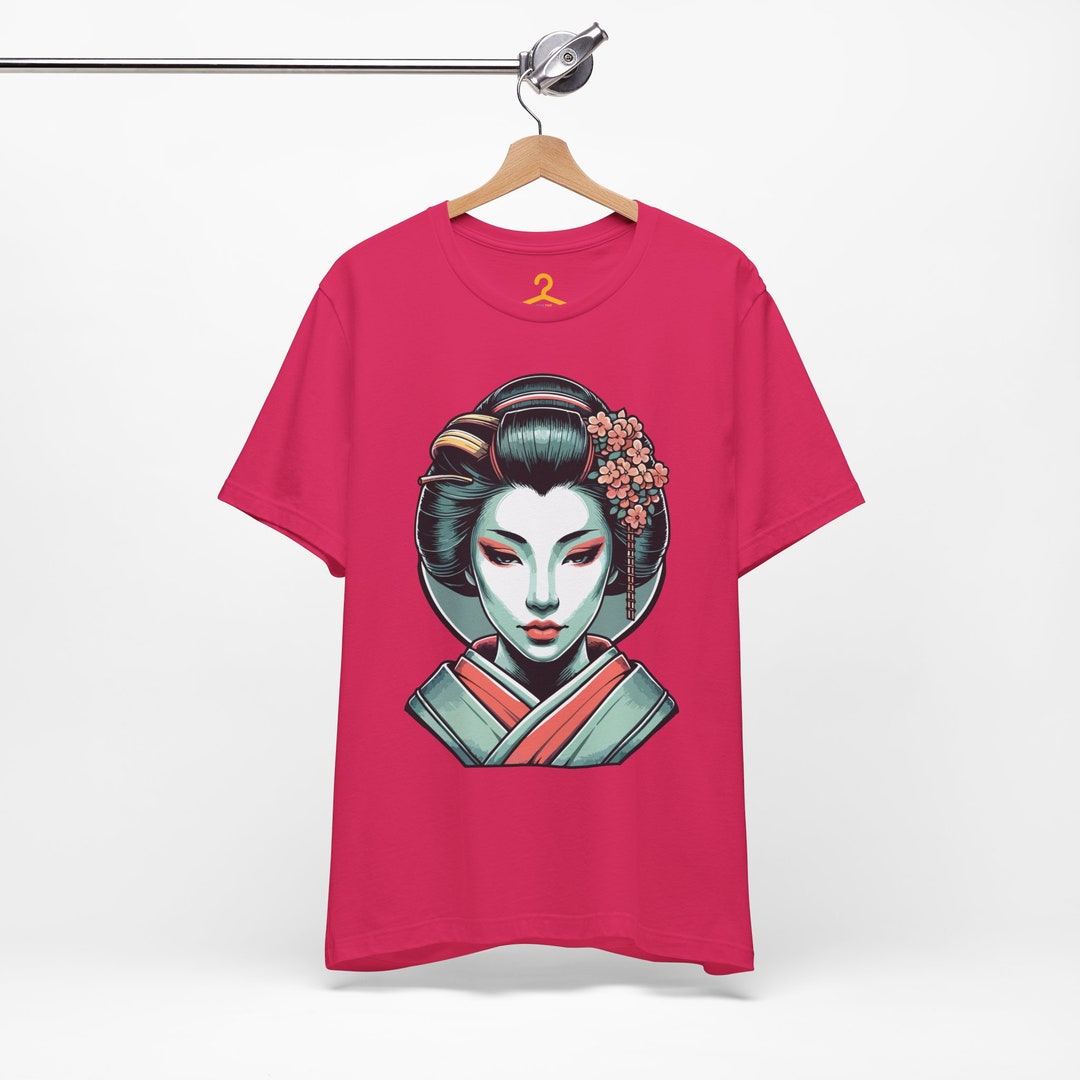 Traditional Geisha Beauty T-shirt, Exquisite Japanese Art Tee, Ideal ...