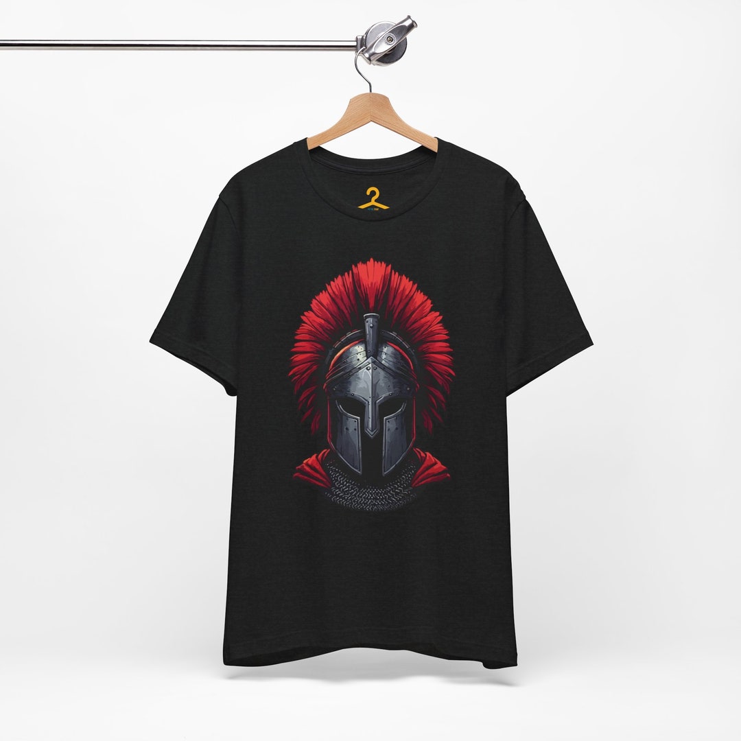 Majestic Roman Centurion Helmet T-shirt, Unisex Historical Warrior Tee ...