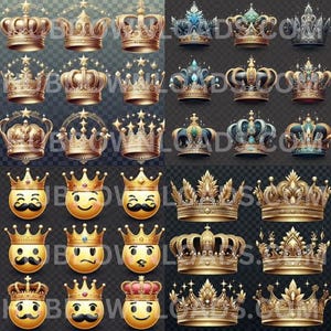 Digital Crown Emoji Bundle - Instant Download - Etsy