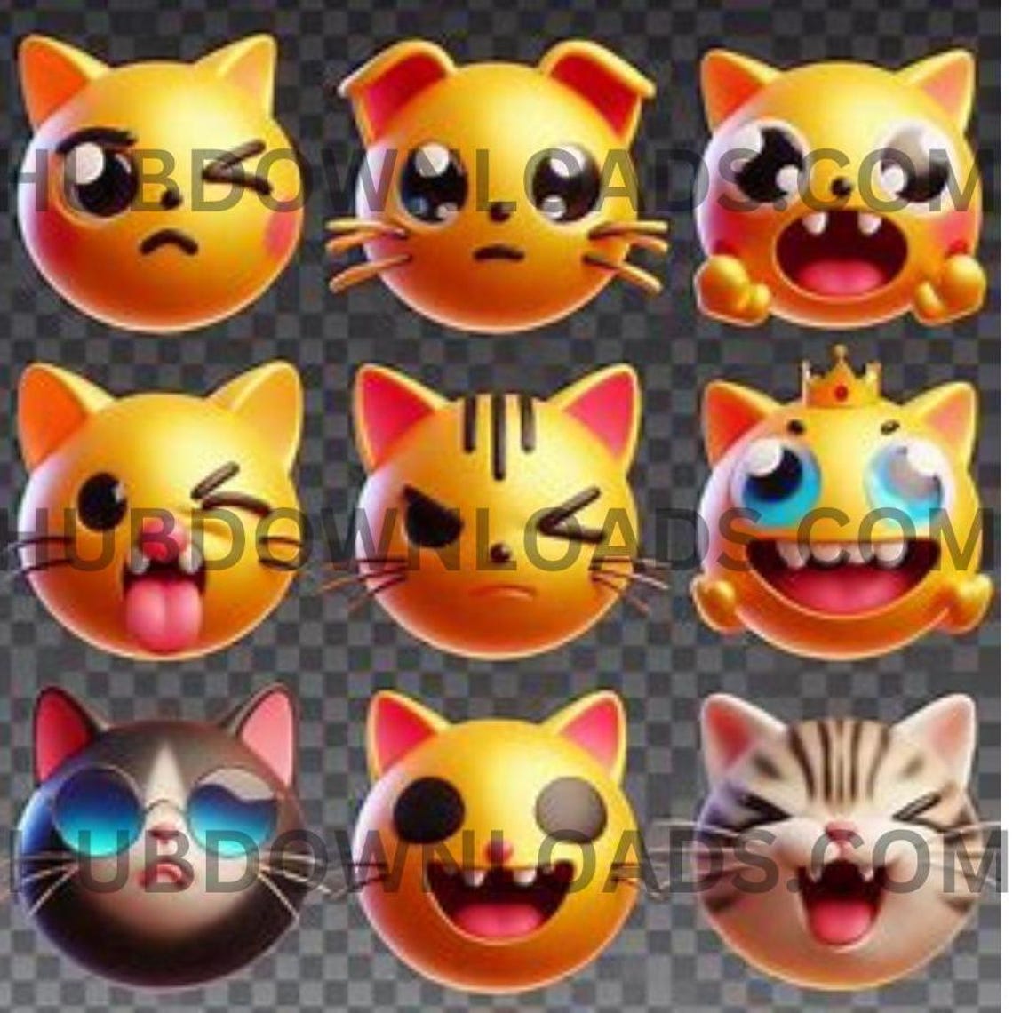 Adorable Mewing Kitty Cat PNG Instant Download Cute Feline Clipart for ...