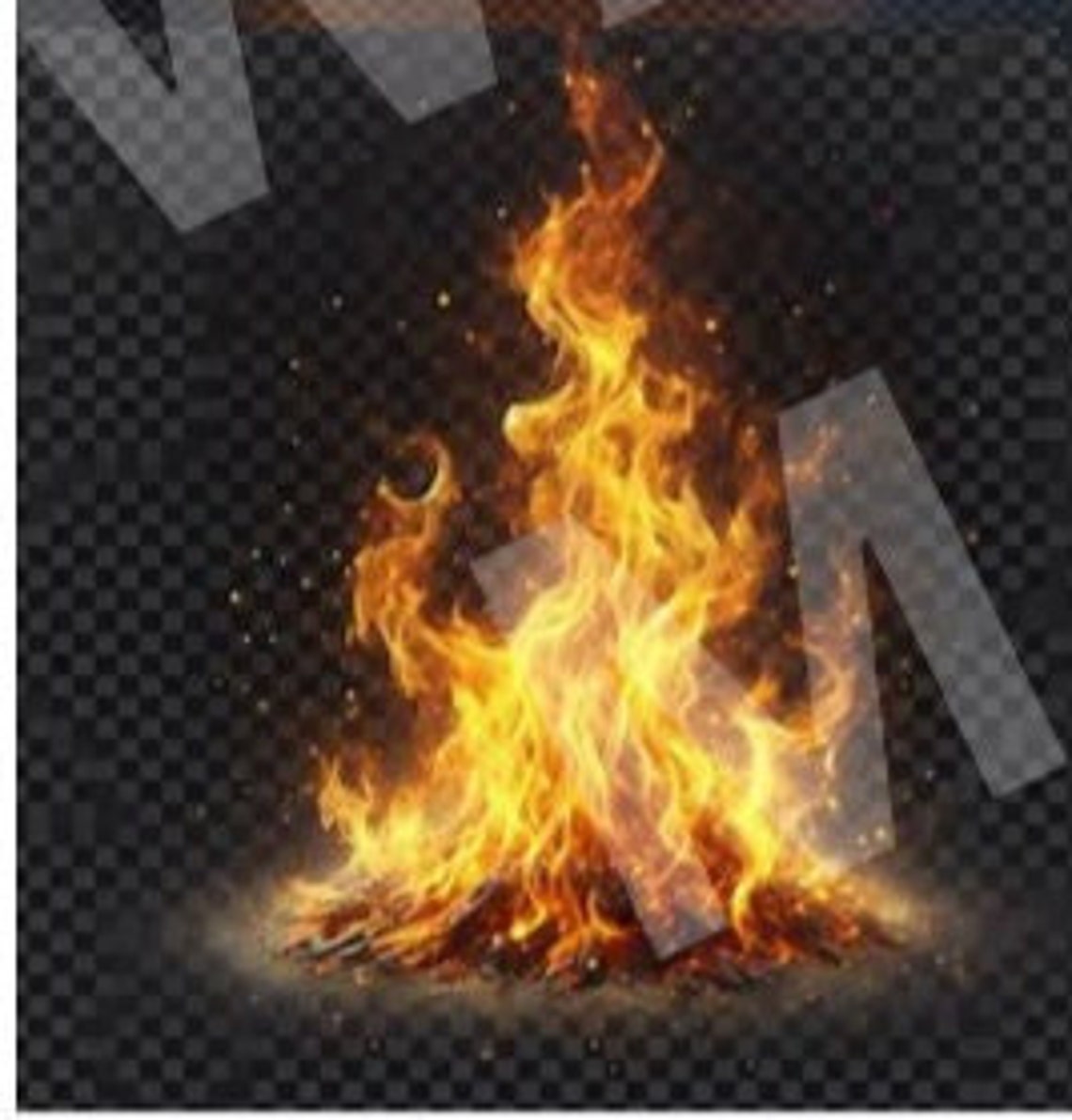 Enchanting Fire PNG Overlay| Realistic Flames | Digital Download ...