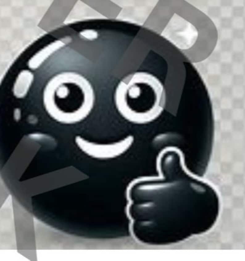 Expressive Black Emoji Stickers | Cute Thumbs up Pack | Funny Emoticon ...