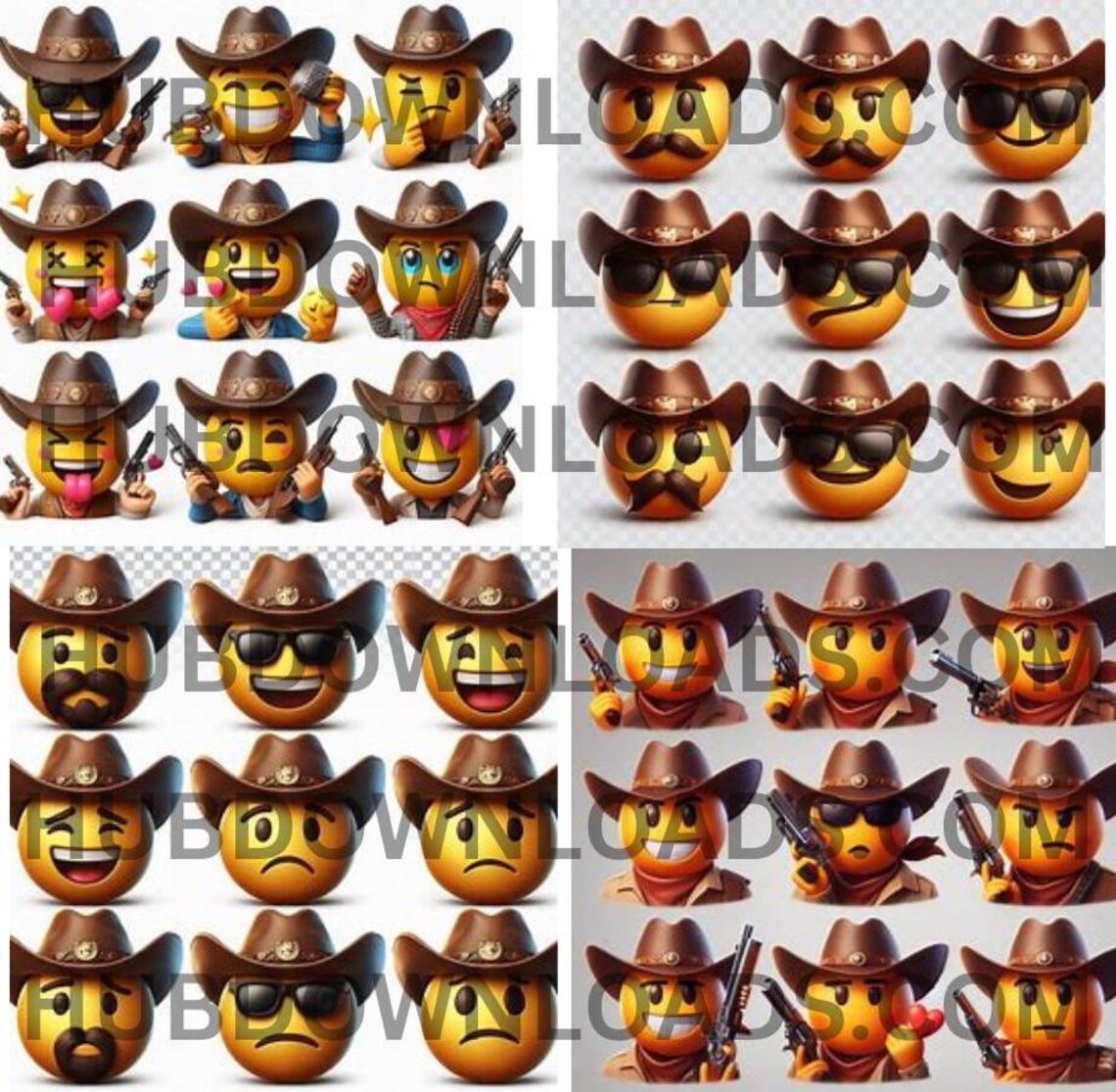 Cowboy Emoji PNG | Discord Emoji | Western Emojis | Country Emojis ...