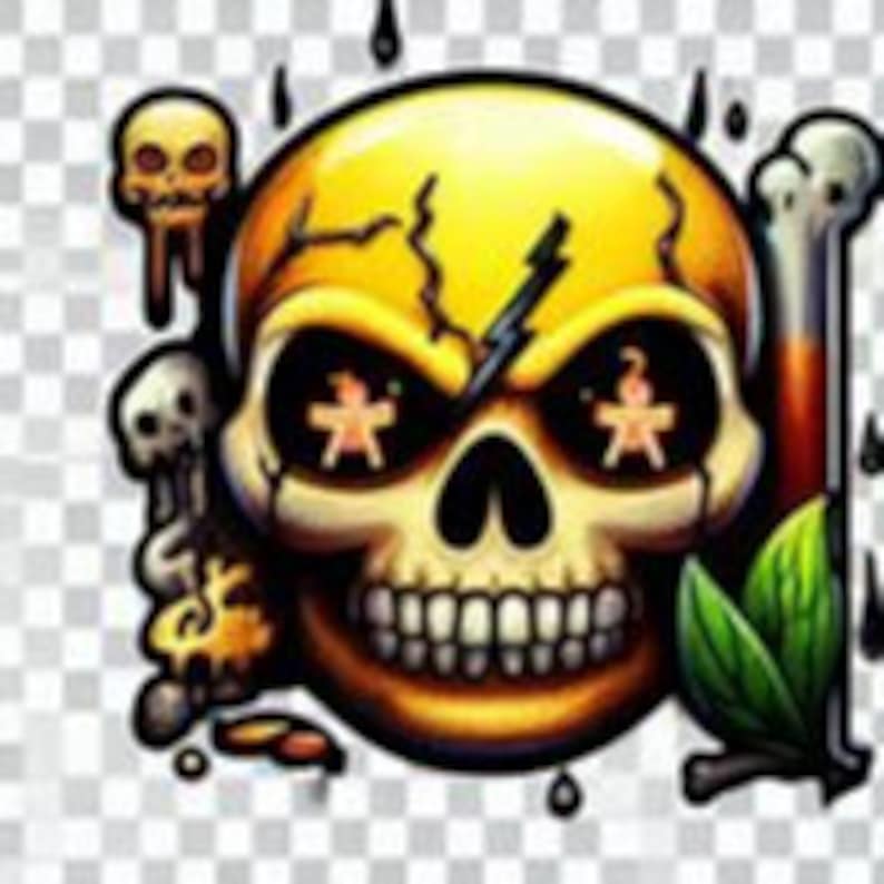 Cursed Emojis PNG Bundle - 4 Unique Designs With Transparent ...