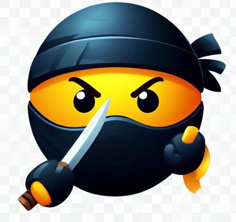 Ninja Emojis PNG Files - Etsy