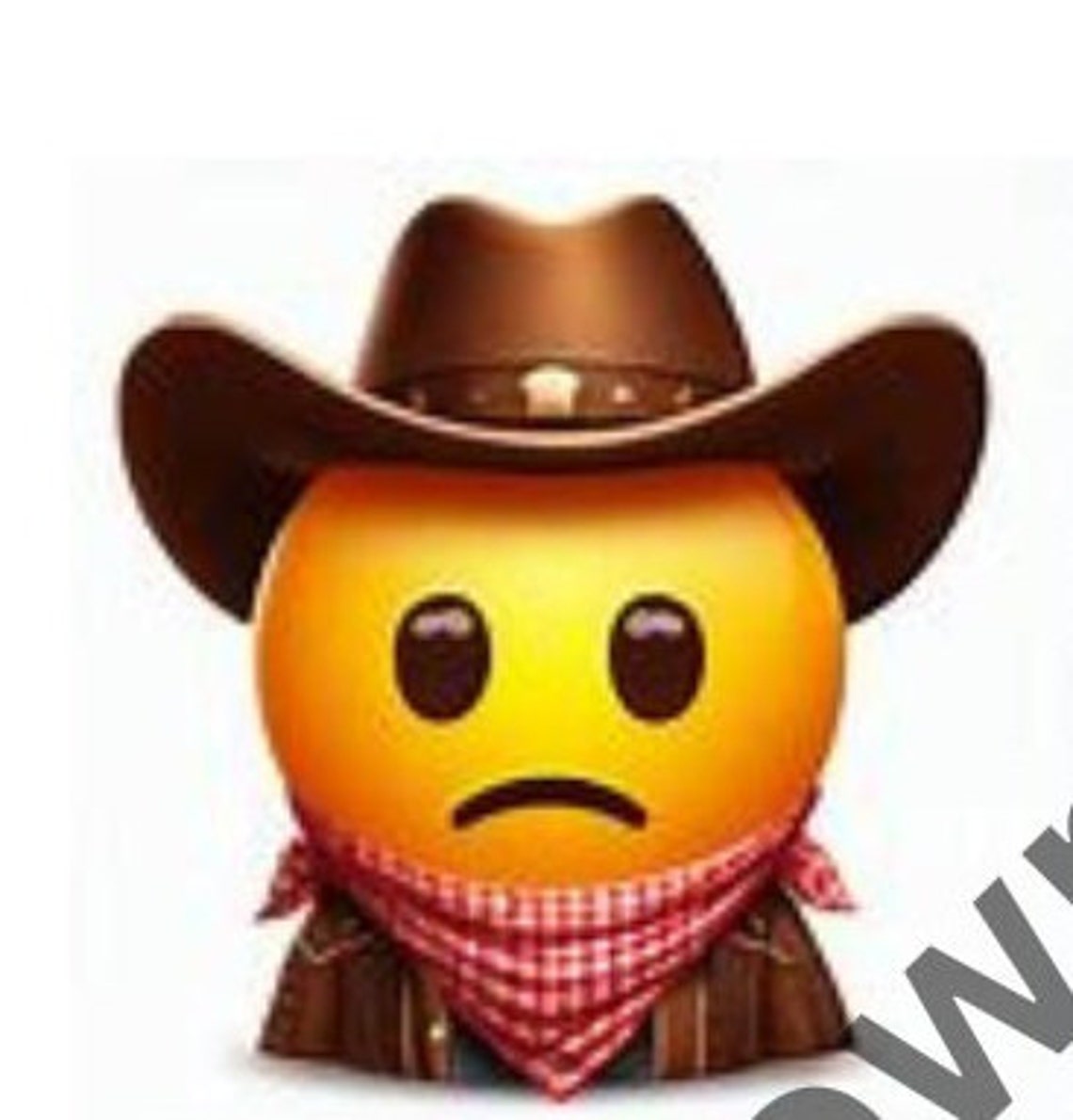 Sad Cowboy Emoji | Digital Download | Western Emoticons | Country ...
