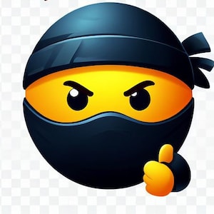 Ninja Emojis PNG Files - Etsy