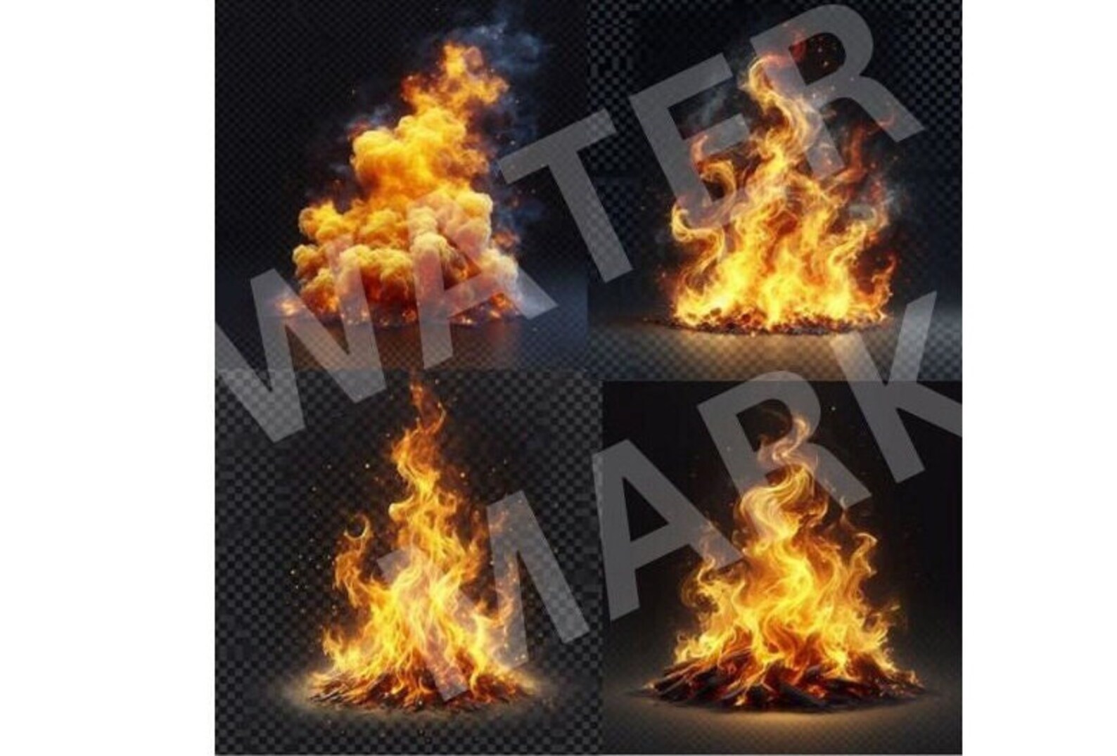 Enchanting Fire PNG Overlay| Realistic Flames | Digital Download ...
