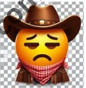 Sad Cowboy Emoji | Digital Download | Western Emoticons | Country ...