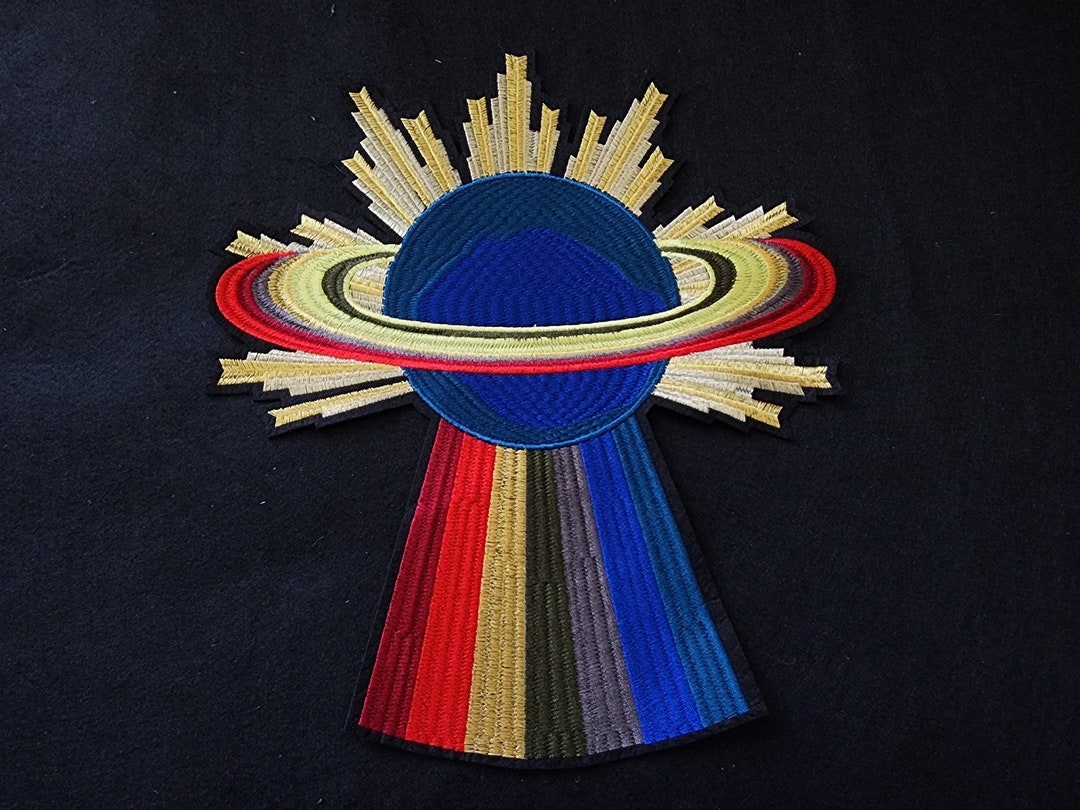 UFO Patch, Fashion Iron on Patch, Embroidered Planet Patch - Etsy