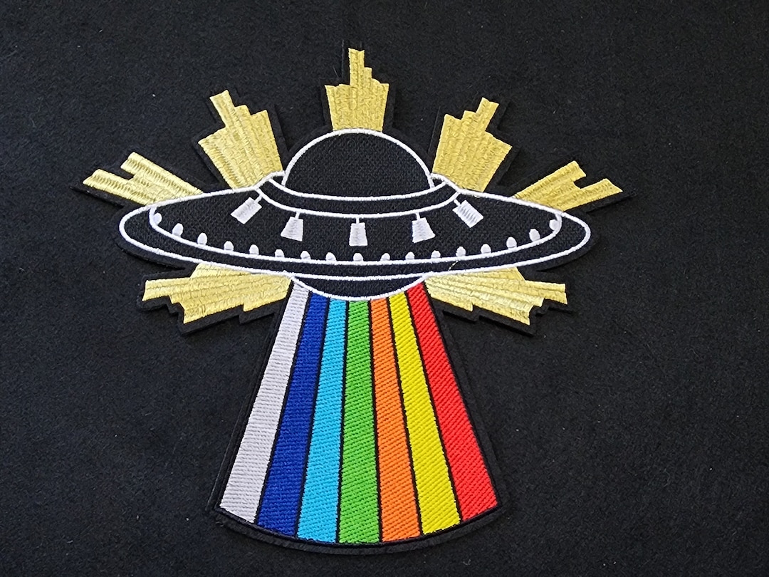 UFO Patch, Fashion Iron on Patch, Embroidered Planet Patch - Etsy UK