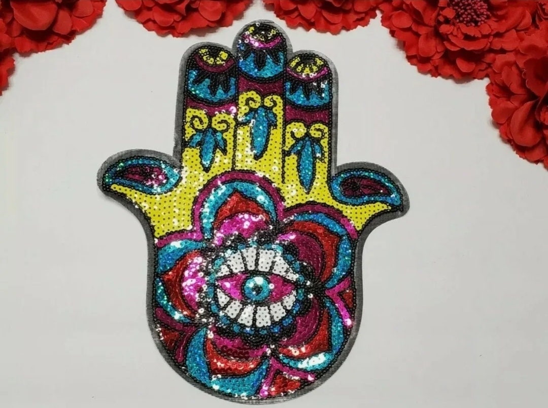 Hand Patch, Fashion Sequin Patch, Iron on Patch - Etsy