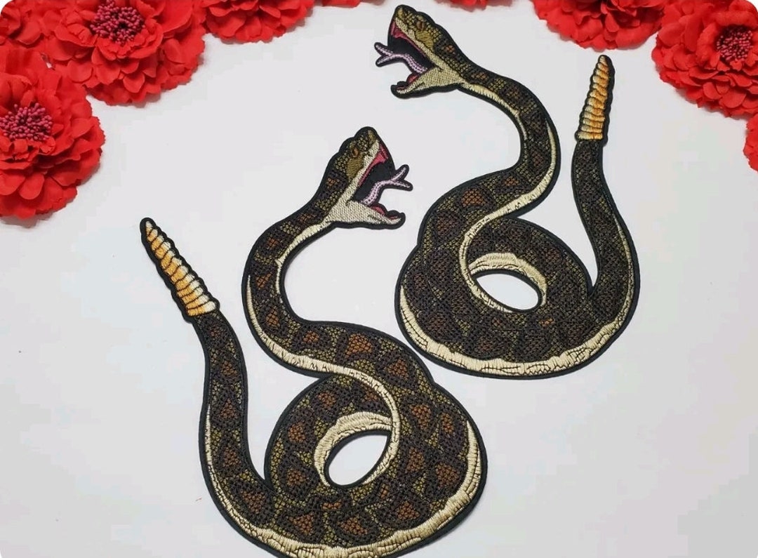 2pc/set, Fashion Snake Patches, Animal Patches, Iron on Patches - Etsy