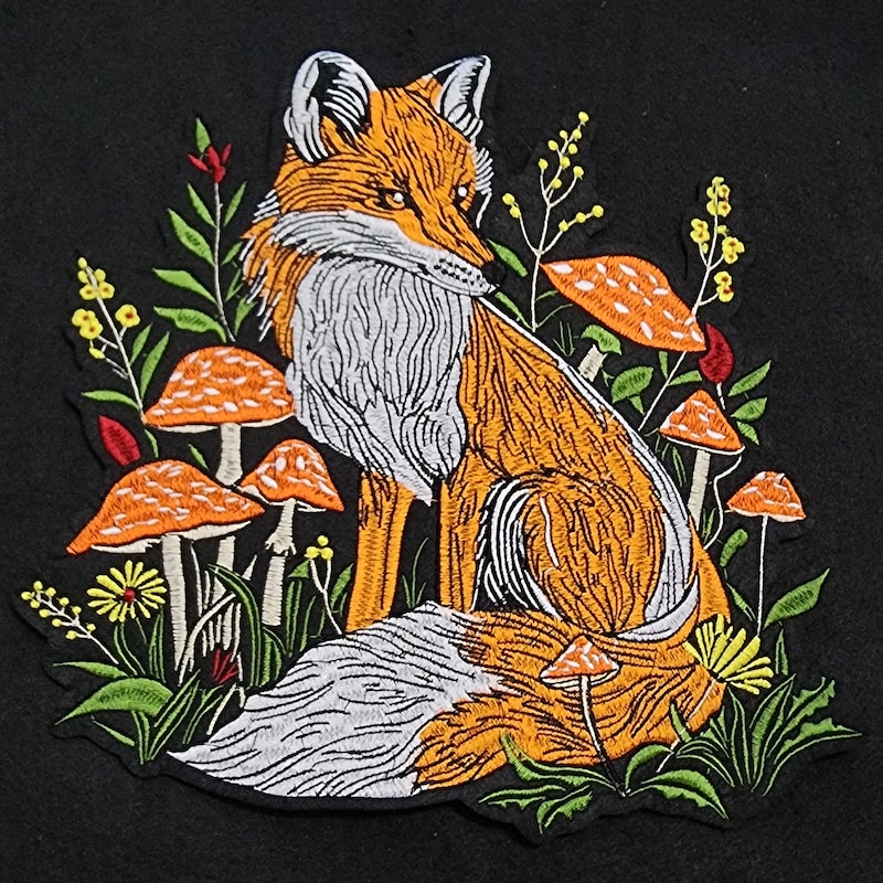 Embroidered Fox Patches - Etsy