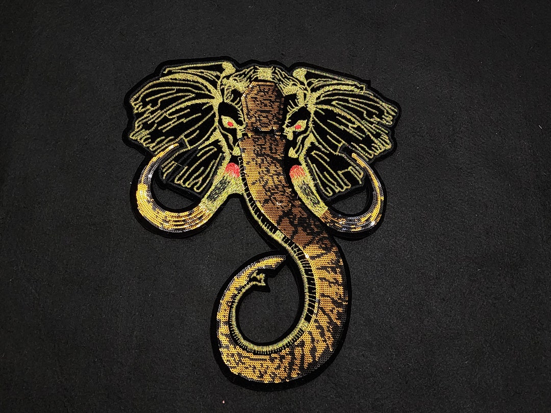 Elephant Patch, Fashion Animal Patch, Iron on Sequin Patch - Etsy