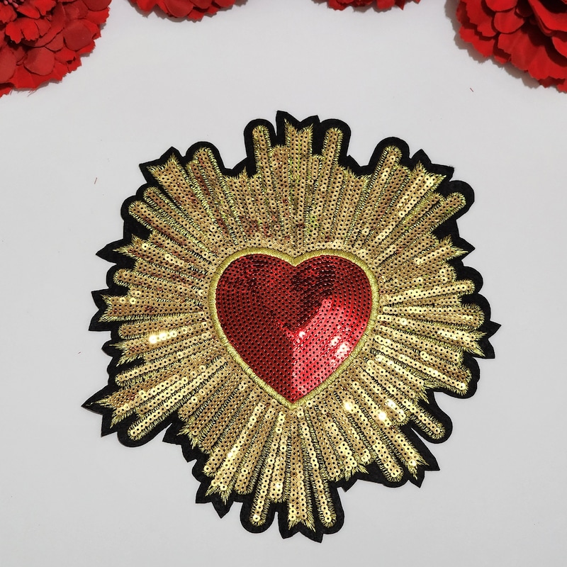 Sequin Heart - Etsy