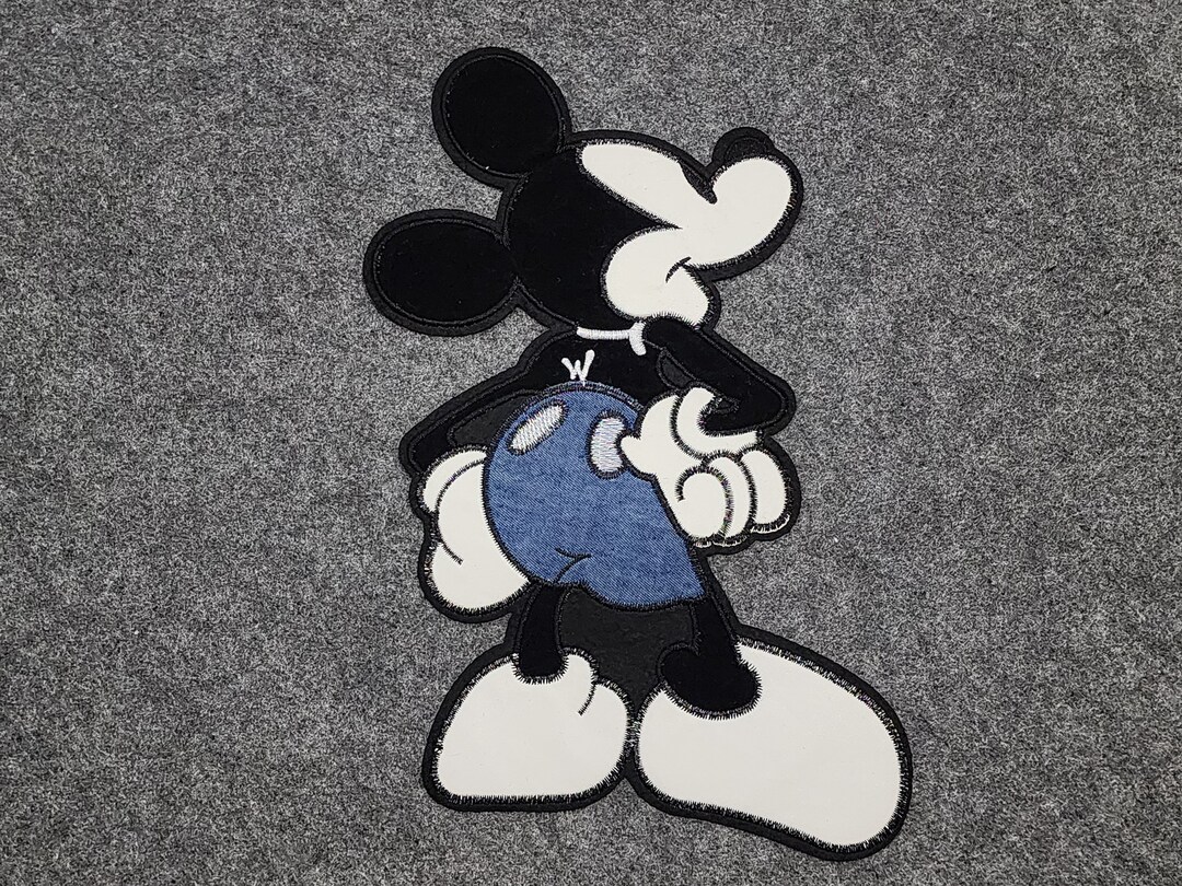 Fashion Iron on Mickey Mouse Patch - Etsy