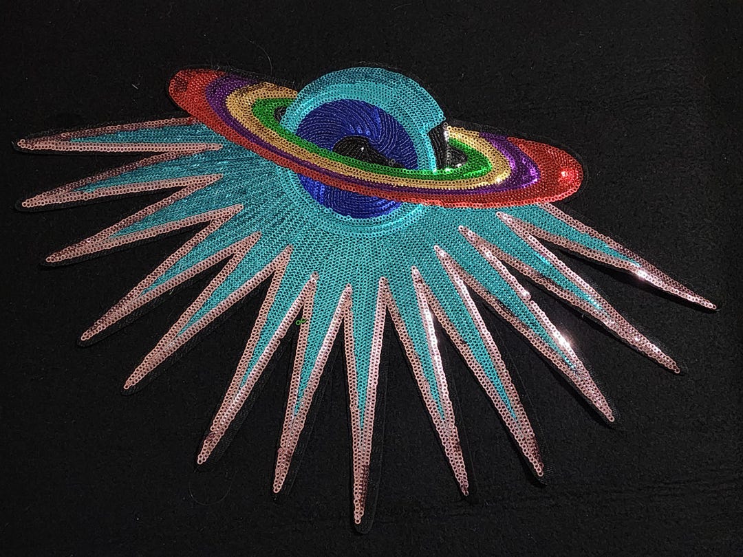 UFO Patch, Fashion Iron on Planet Patch - Etsy