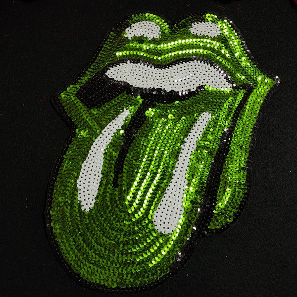 Rolling Stones Sequin Large Patch - Etsy