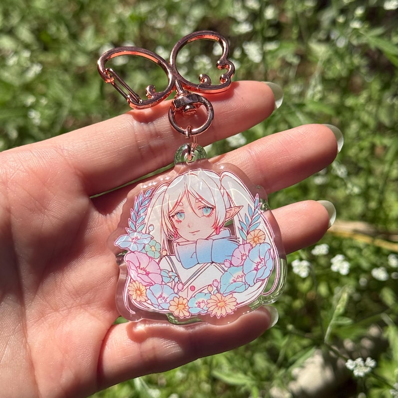 Acrylic Frieren Keychain - Etsy