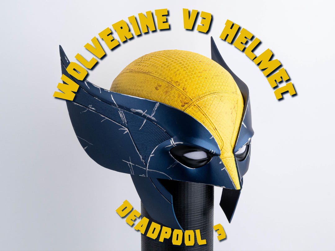 Dead--pool 3 - Wolve--rine Inspired Helmet (version 3) - Etsy