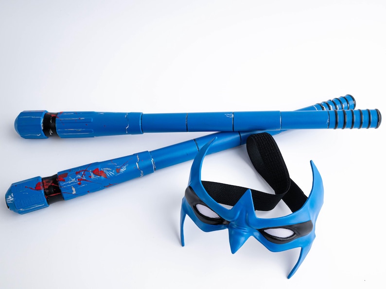 Night--wing Inspired Mask + Escrima Sticks - Etsy