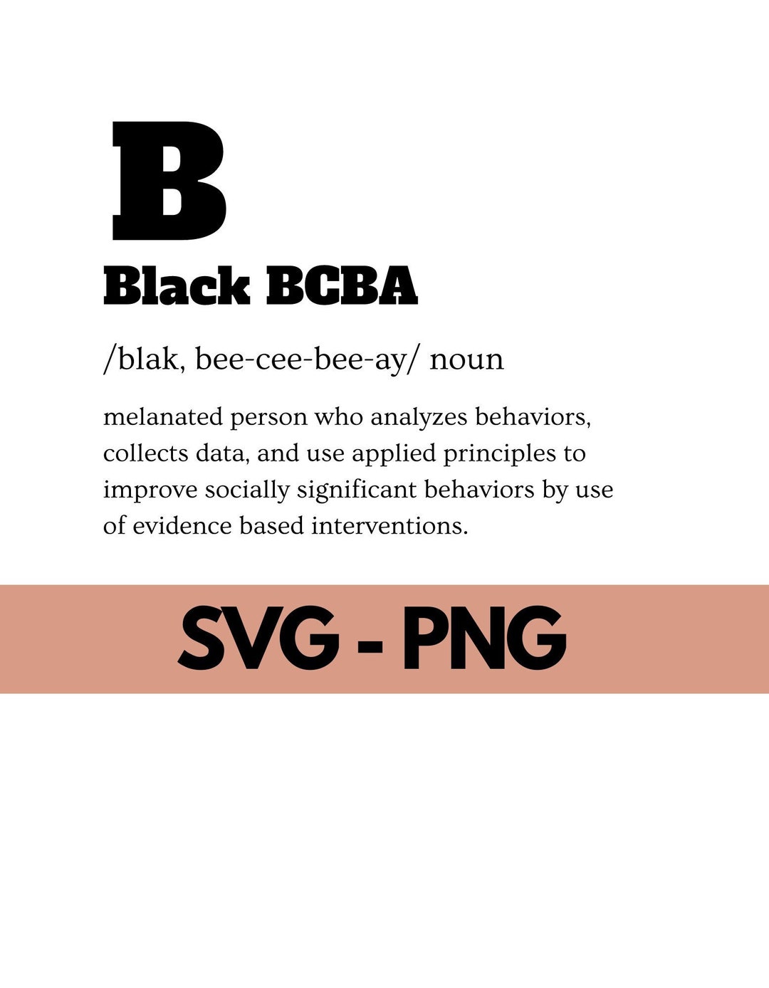 Black BCBA SVG-PNG - Etsy